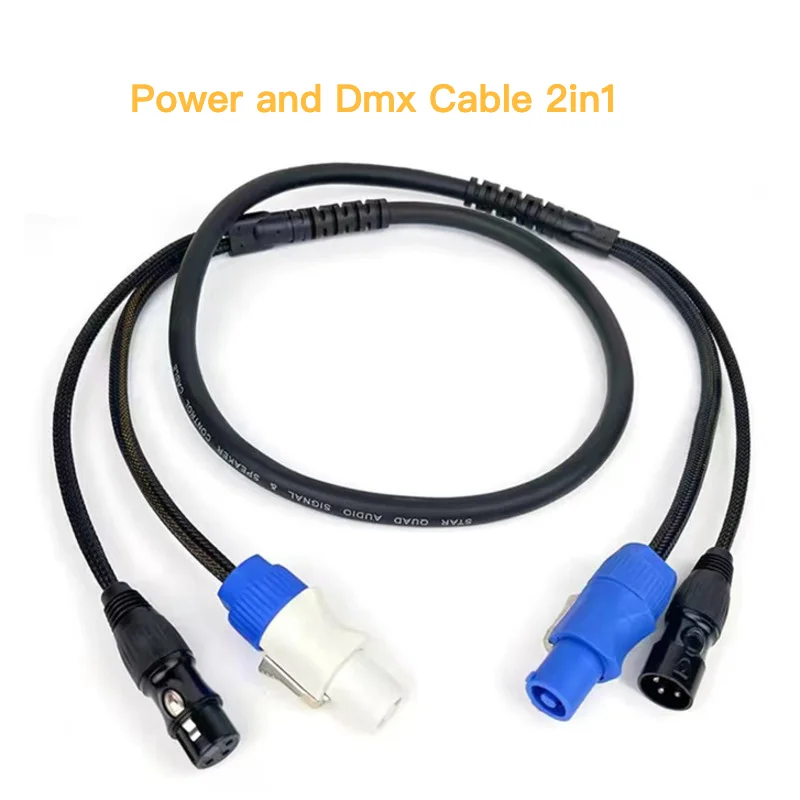 Powercon-DMX-Combina-o-de-cabo-de-alimenta-o-XLR-DMX-512-Linha-Moving ...