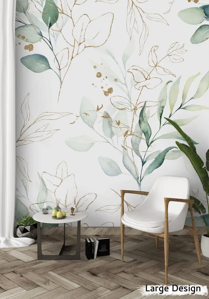 Floral Peel Stick Wallpaper | Wall Stickers Decoration | Wall Sticker ...