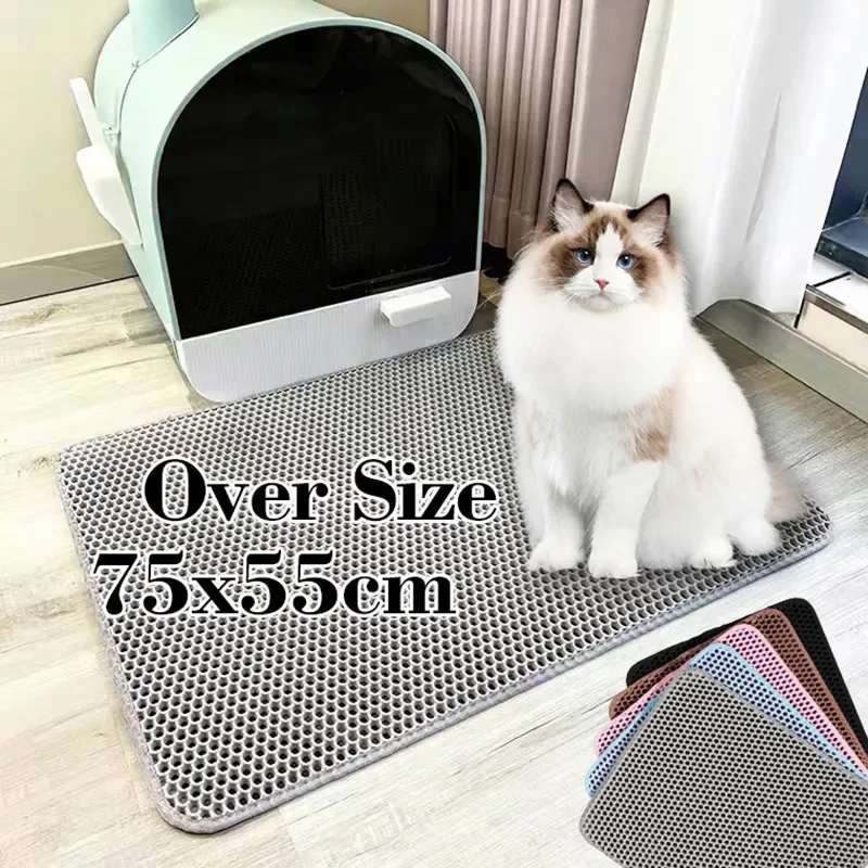 Waterproof-Pet-Cat-Litter-Mat-Double-Layer-Pet-Litter-Box-Mat-Non-slip ...