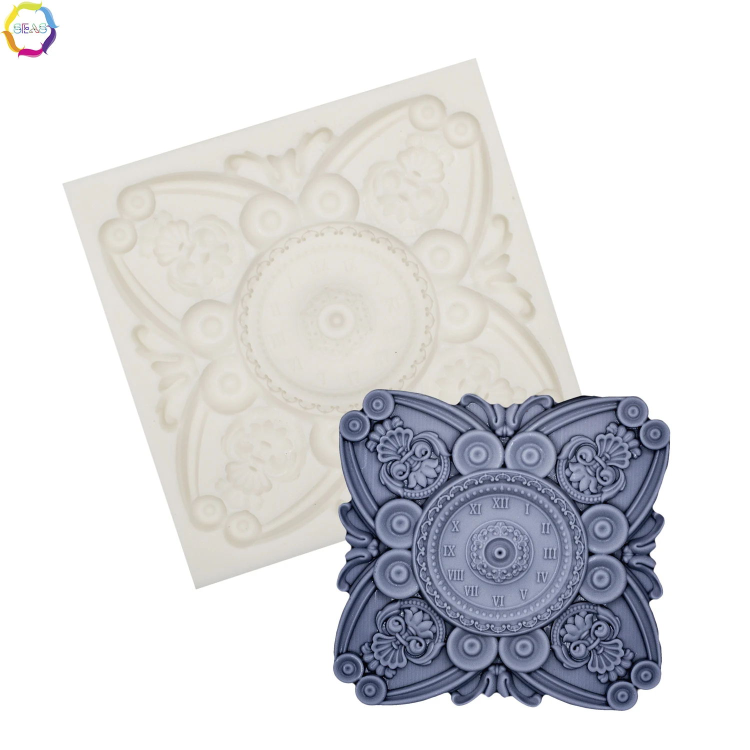 Retro-Clock-Fondant-Mold-Silicone-Creative-Butterfly-Cake-Sugar-Fondant ...