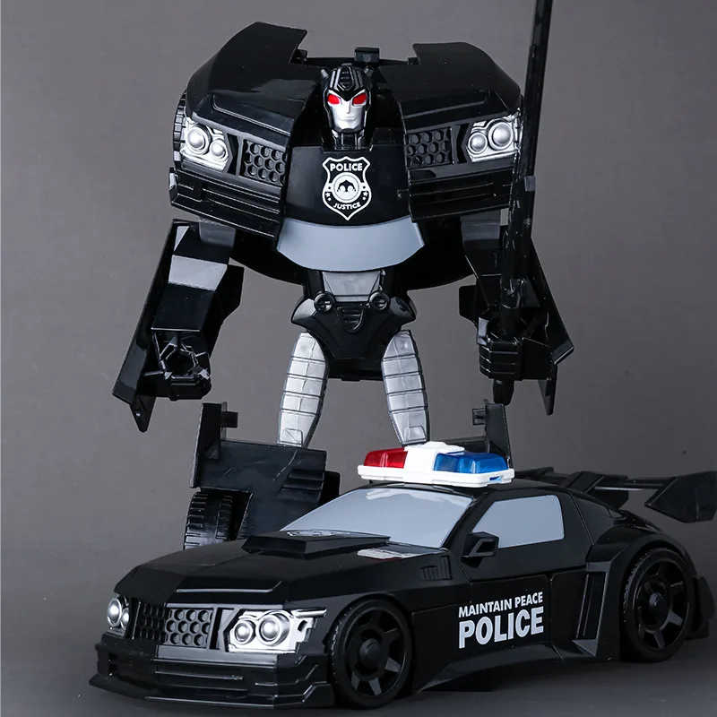 Creative-Police-Car-Transformation-Toy-Vehicles-Action-Figure ...