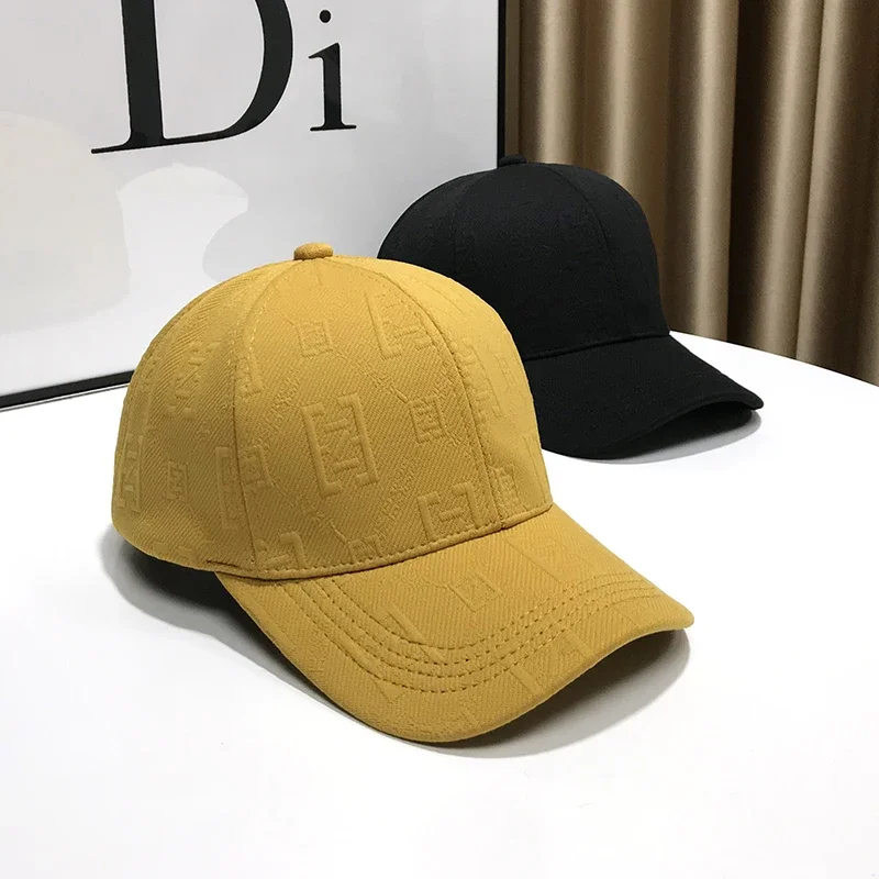 Online-Celebrity-Cap-Women-s-Autumn-Winter-Yellow-Hats-2022-New-Letter ...