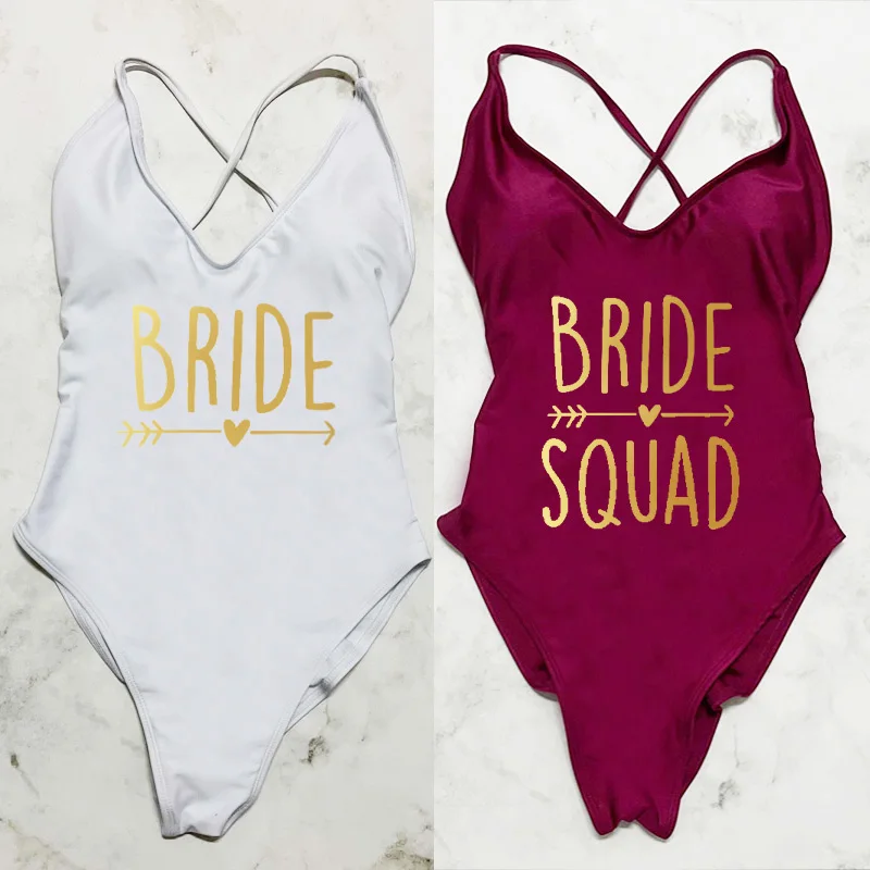 BRIDE-SQUAD-One-Piece-Swimsuit-Woman-2023-Sexy-Padded-Bodysuit-Summer ...