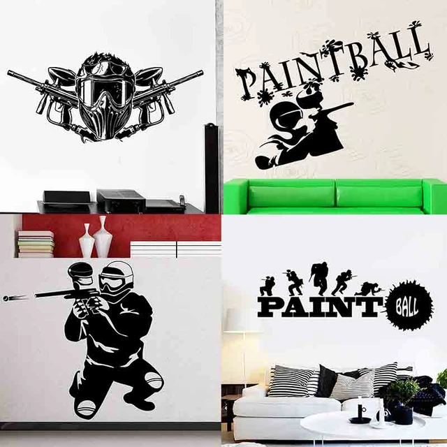 Paintball Wall Cool Bedroom Designs