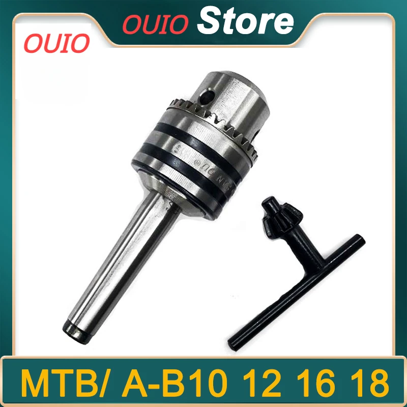 OUIO MT1 MT2 MT3 MT4 B10 B12 B16 B18 0.6-6/1-10/1-13/3-16/5-20 모스 태퍼 생크 드릴 척 아버 선반 CNC 드릴 기계 목재
