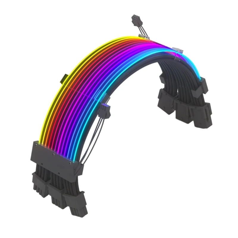 RGB-24Pin-GPU-3x8Pin-Cord-Motherboard-Extension-Cable-for-PC-Power ...