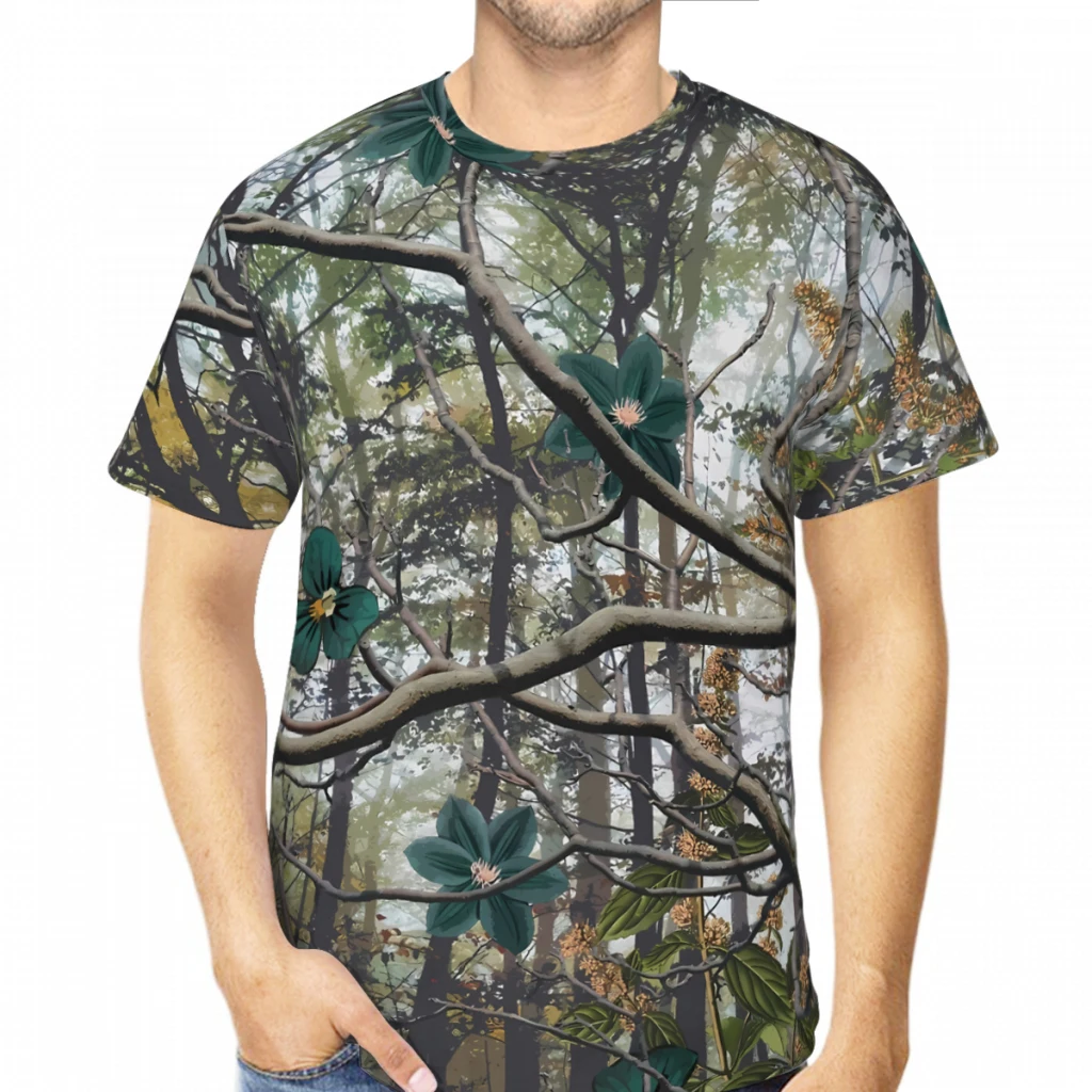 Real-Tree-CamouflageWomen-s-Hunting-Men-Retro-Short-Sleeved-Polyester-T ...