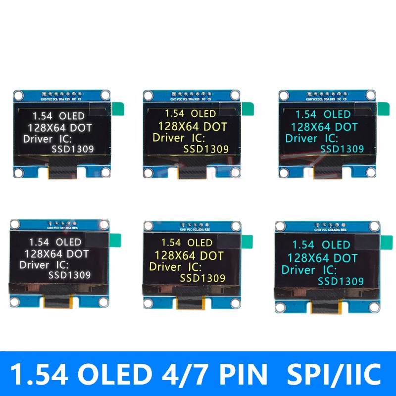 1.54 inch OLED Module 1.54" 12864 Screen LCD LED Display Module 128*64 ...