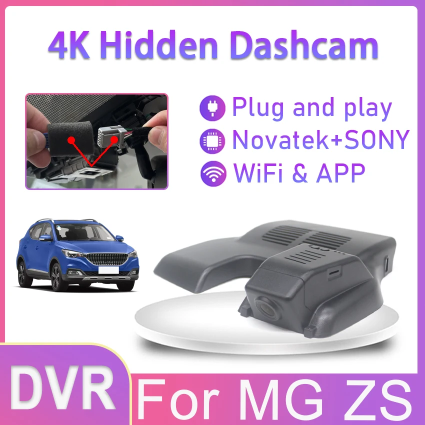New-Car-DVR-Registrator-Dash-Cam-For-MG-ZS-2020-2021-2022-Car-UHD ...