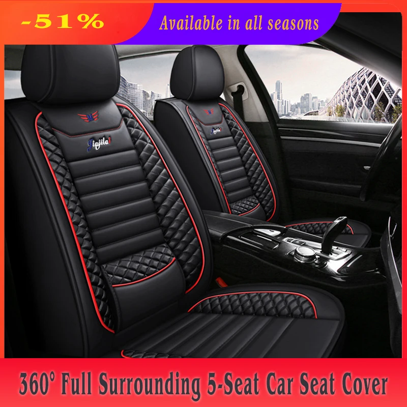 5-Seats-Universal-Car-Leather-Seat-Cover-For-SEAT-LEON-Ibiza-Cordoba ...