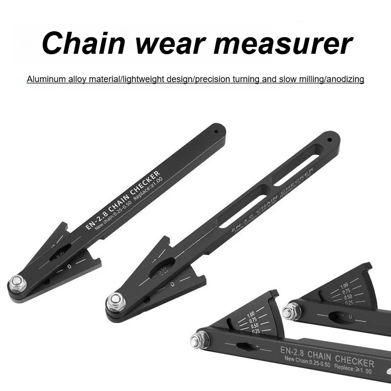 Bicycle Chain Wear Tool Precision Measuring Durable Ruler Chain Stretch ...