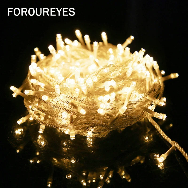 10-20-30-50-100M-110V-220V-Kerstverlichting-8-Modi-Eu-Pulg-holiday ...