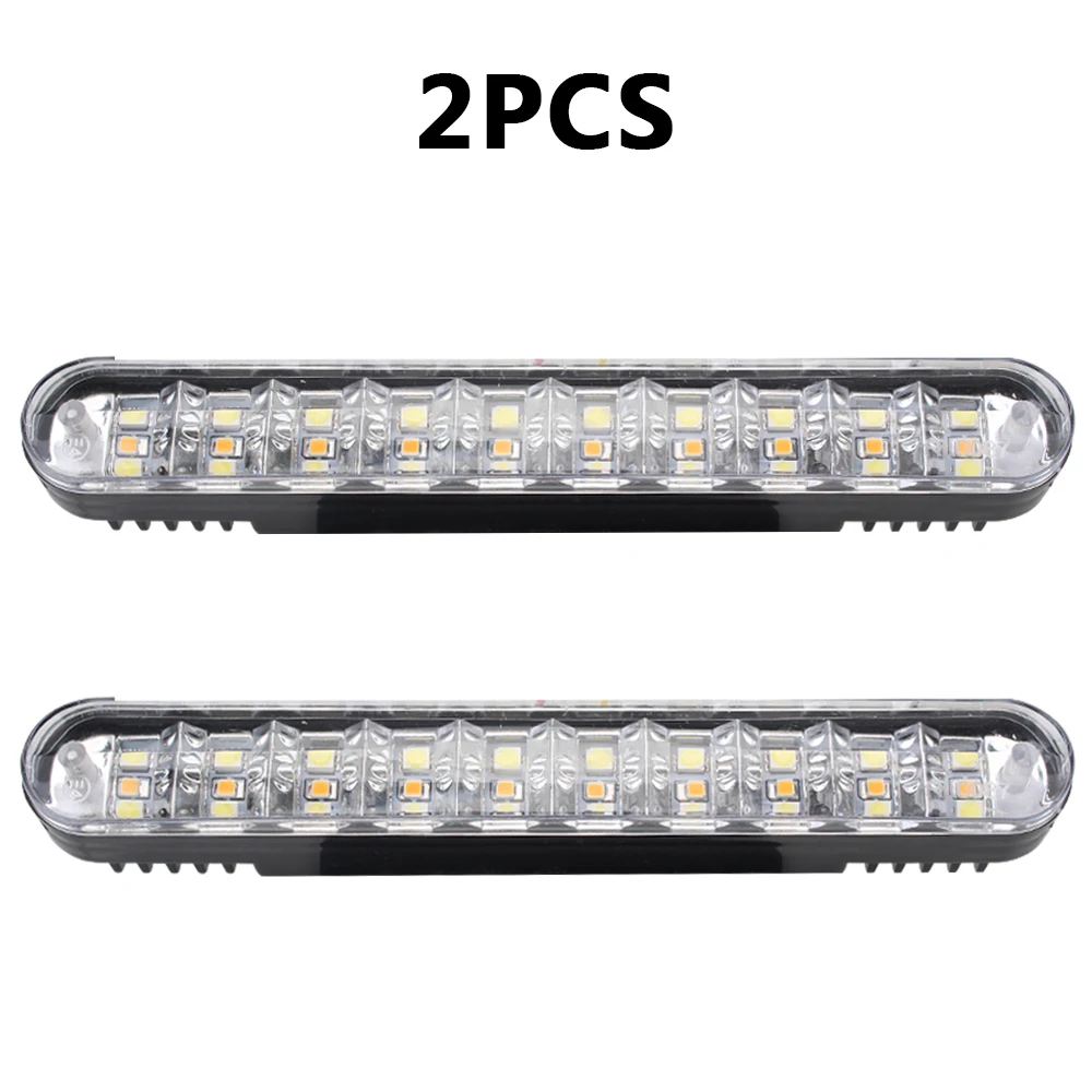 Daytime-Running-Light-12V-2Pcs-Super-Bright-Waterproof-LED-Car-COB ...
