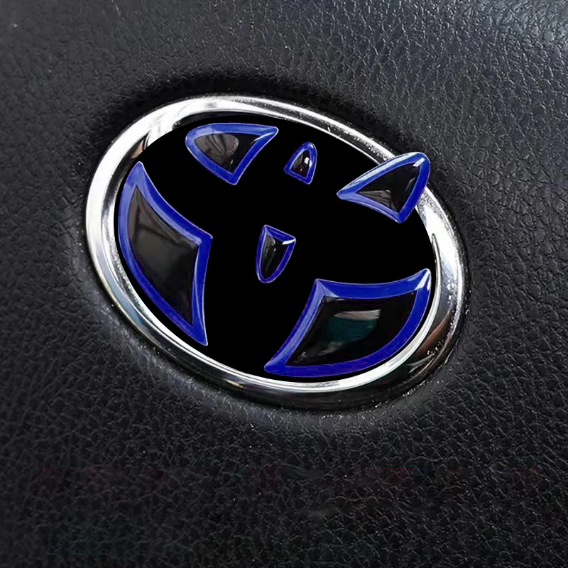 1X-Car-Steering-Wheel-Front-Rear-Emblem-Badge-Logo-Sticker-For-Toyota ...
