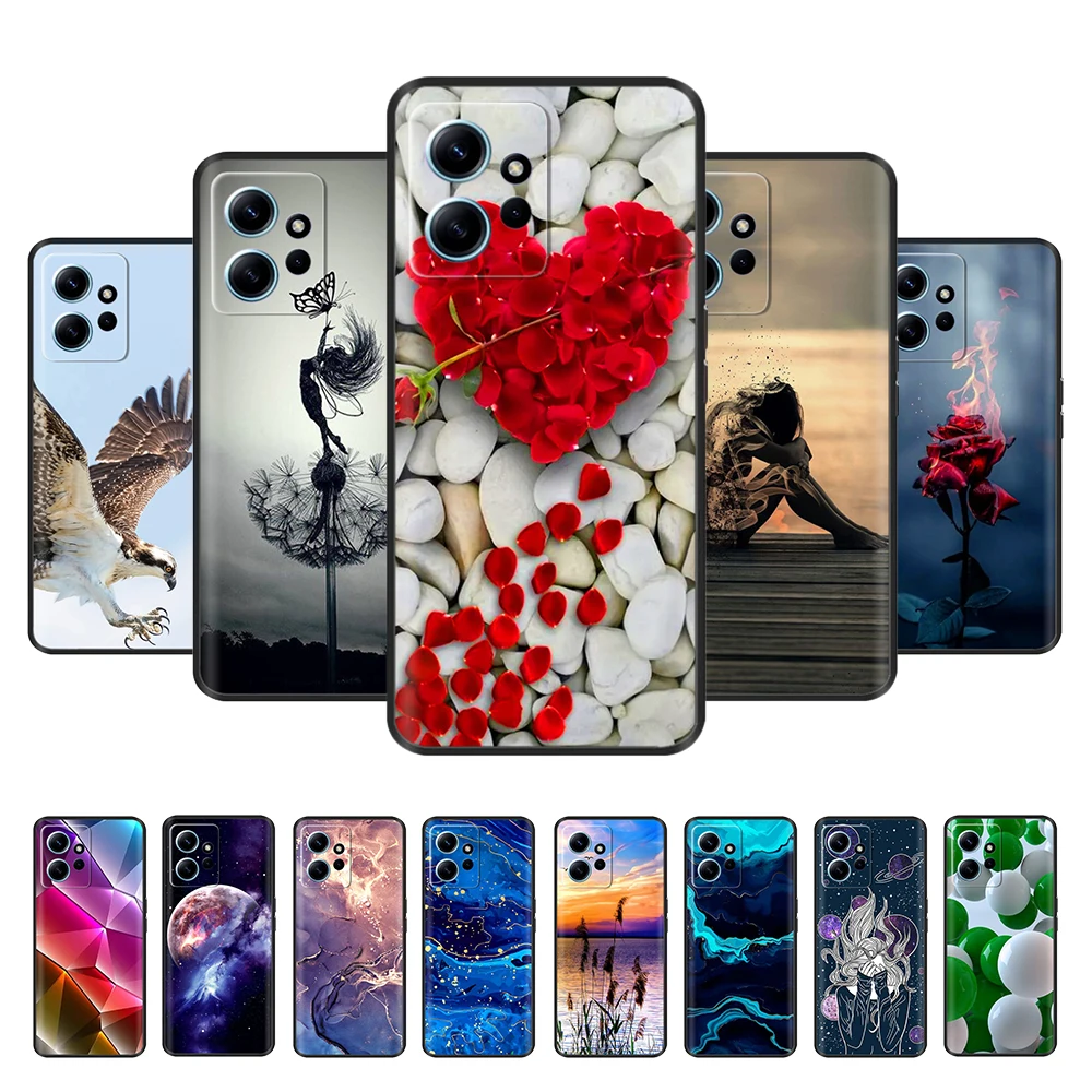For-Redmi-Note-12-Case-4G-5G-Cute-Painted-Soft-Back-Phone-Cover-For ...