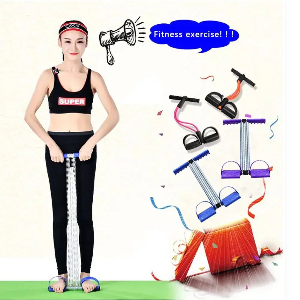 Elastic-Sit-Up-Pull-Rope-Spring-Tension-Foot-Pedal-Abdomen-Leg ...