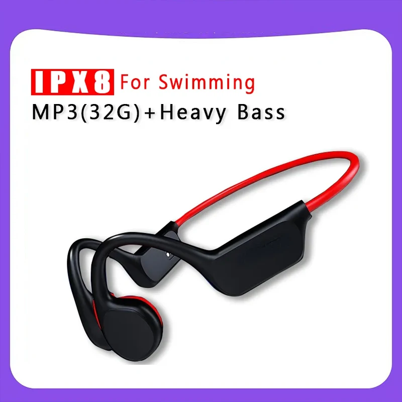 IPX8-Bone-Conduction-IPX8-Waterproof-Swimming-Headset-32GB-RAM-Wireless ...