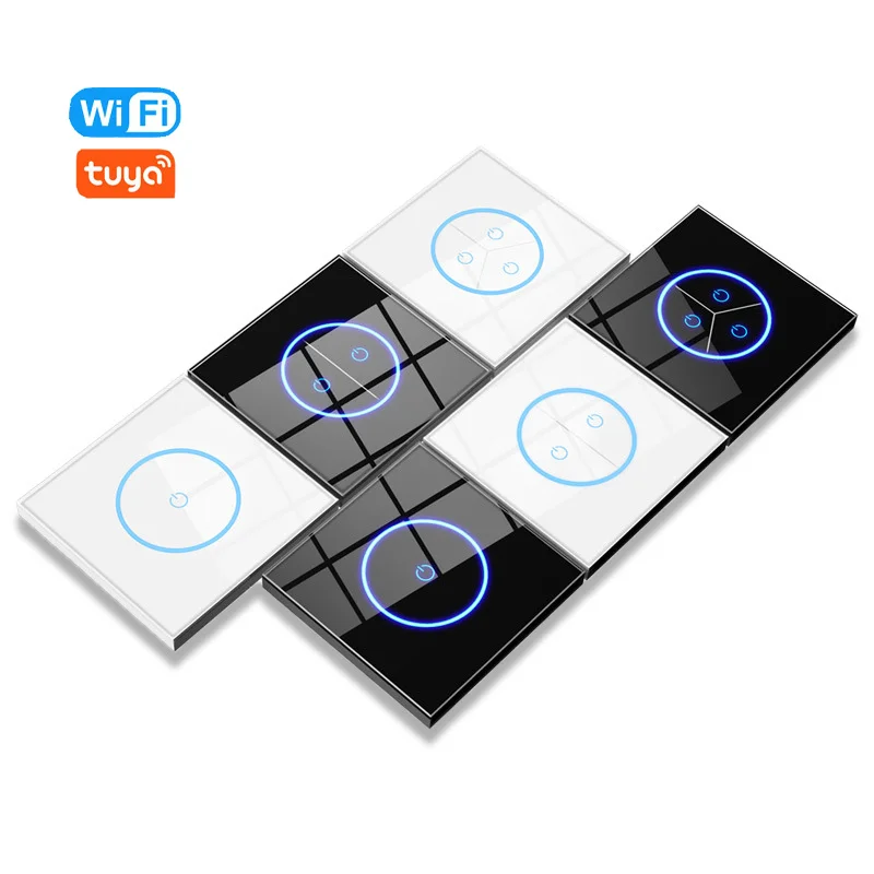 Smart WIFI Bluetooth Switch 10A 1/2/3Gang Light Switch APP Remote ...