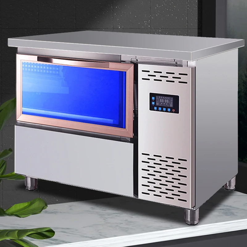 Table-Ice-Maker-Commercial-Milk-Tea-Shop-Water-Console-Workbench-In-One ...