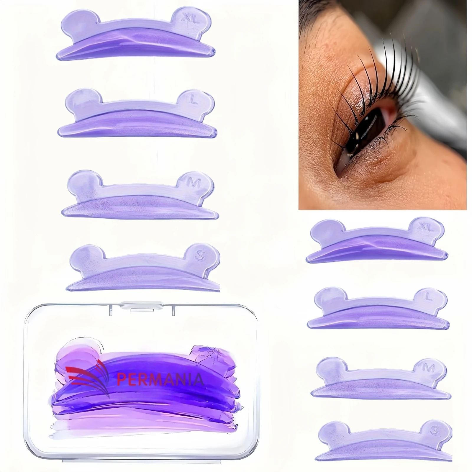 PERMANIA Eyelash Lifting Kit Silicone Lamination Lash Lift Pad Reusable ...