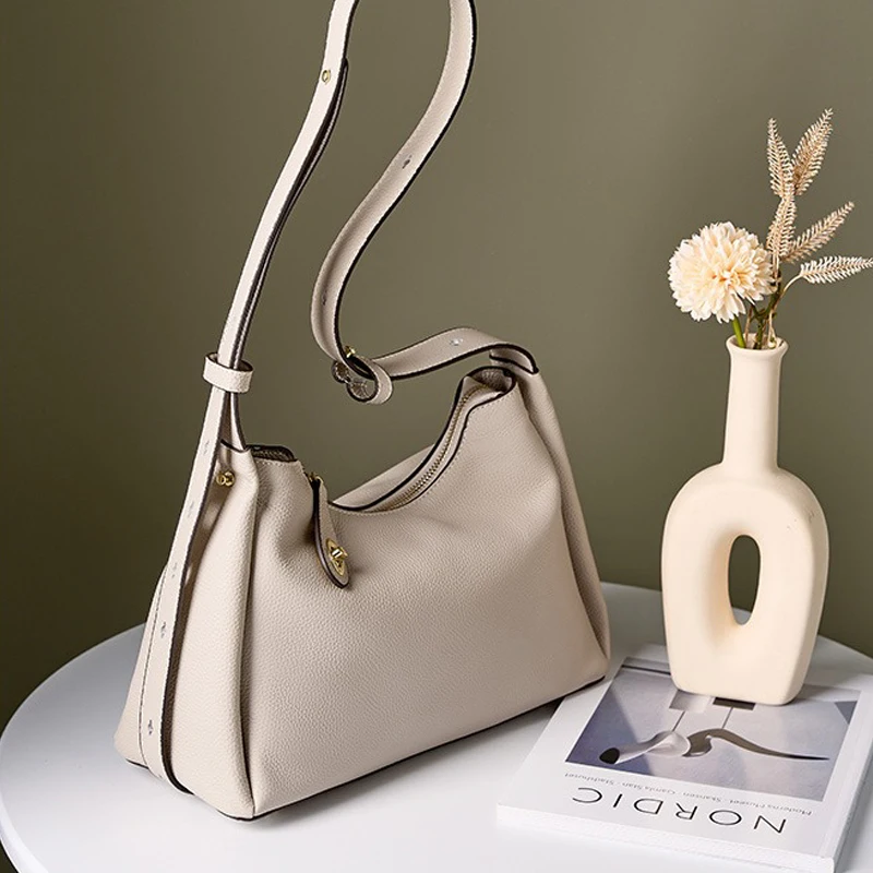 100-Genuine-Leather-Shoulder-Bag-for-Women-Luxury-Designer-Brand ...