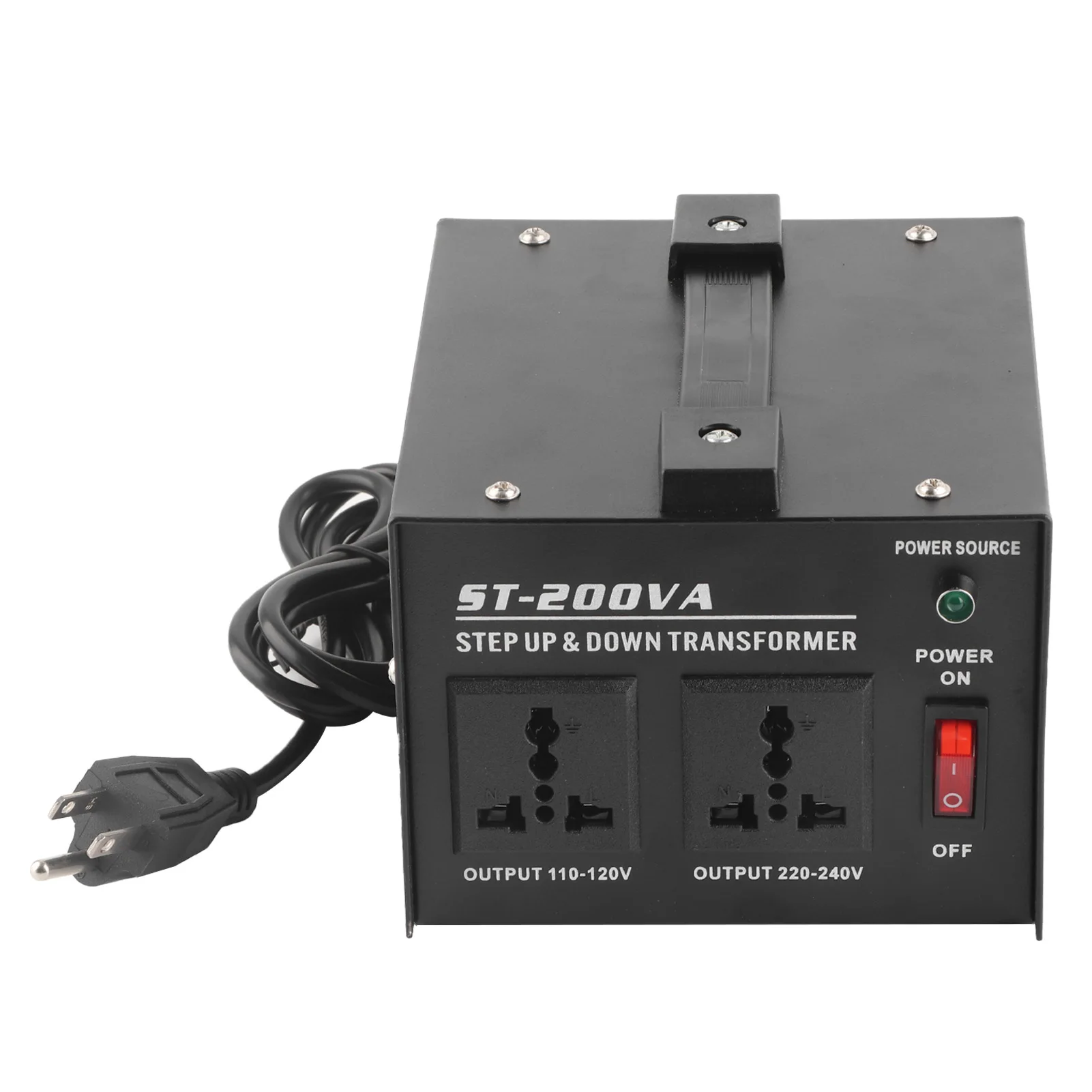 200W Power Transformer AC 110V to 220V Single Phase Voltage Converter ...