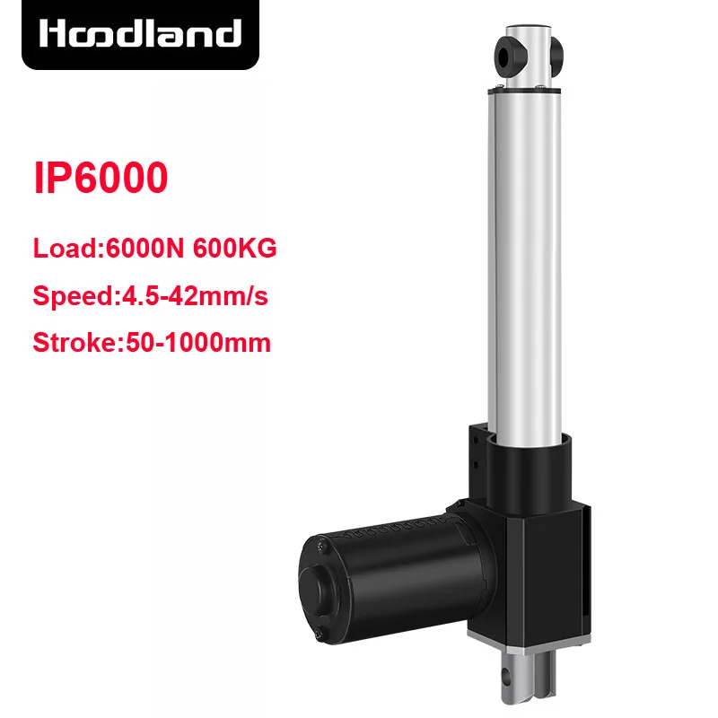 왕복 선형 액추에이터 모터, 텔레스코픽 리프팅 기둥, 추력 6000N 전기 선형 액추에이터, DC24V, 100mm 스트로크 ...