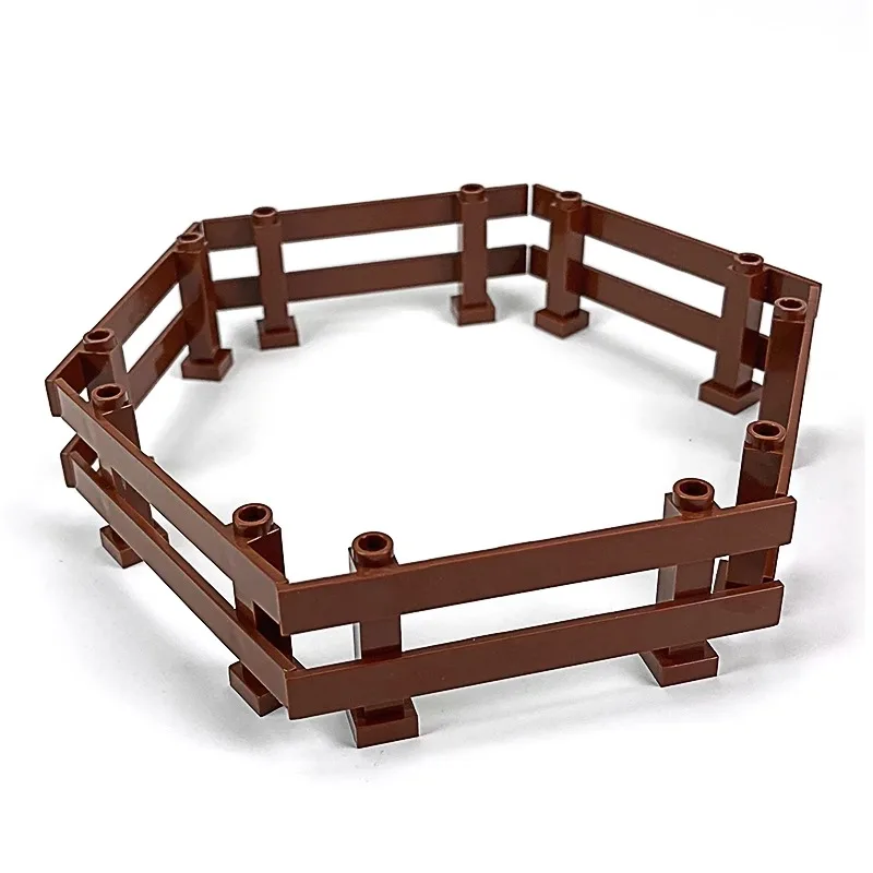 Compatible-With-LEGO-Small-Particle-Building-Blocks-6079-Brown-Railing ...