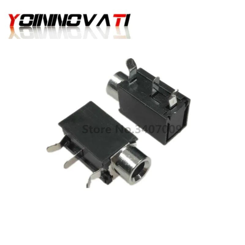 100-Pc-lot-PJ316-Female-Audio-Connector-3-Pin-DIP-Headphone-Jack-Socket ...