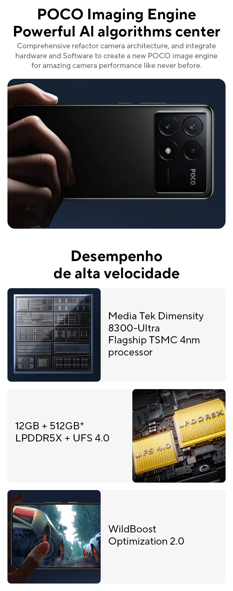 POCO X6 Pro 5G Global Version Smartphone Dimensity 8300-Ultra 6.67 ...