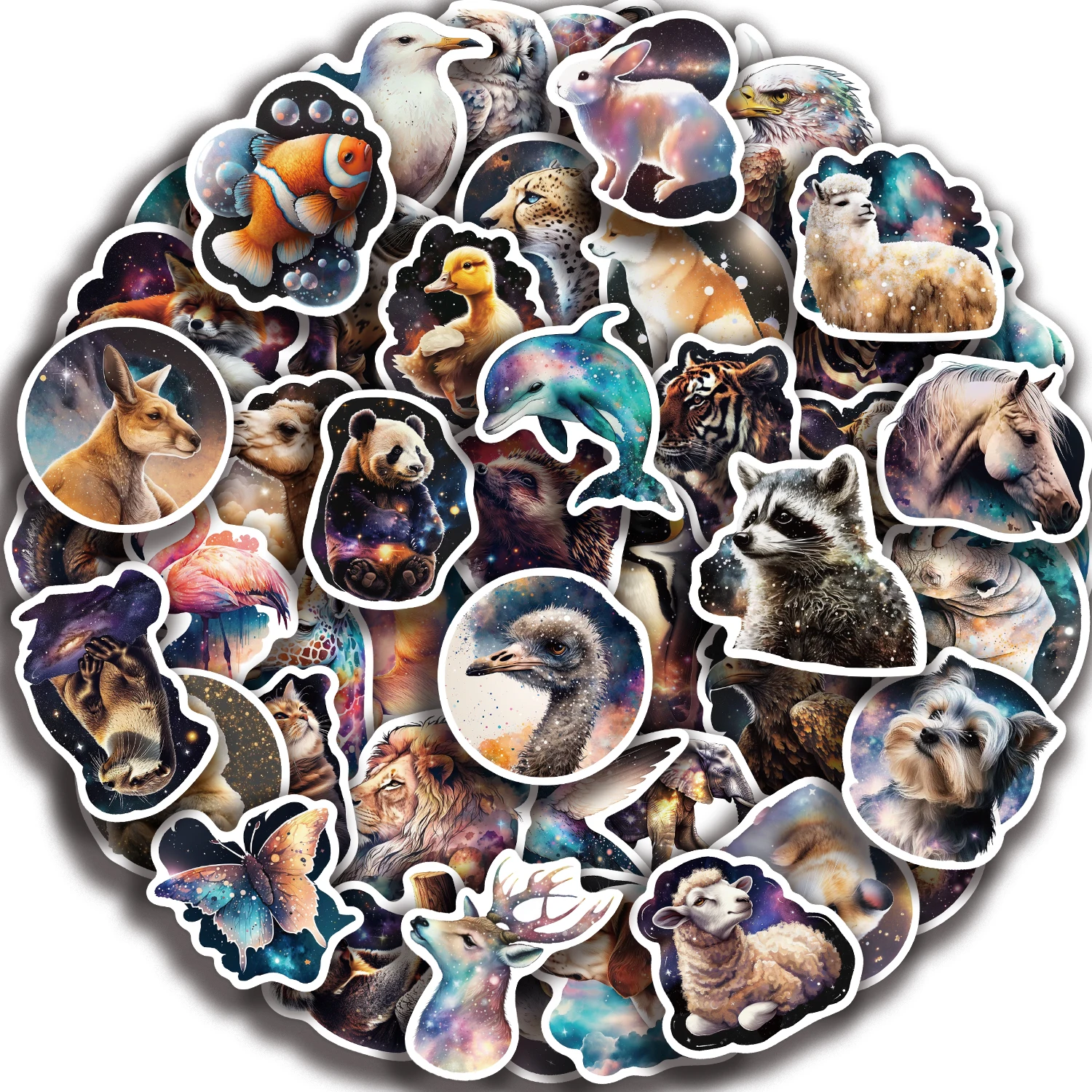 50PCS-Kawaii-Fantasy-Animals-Stickers-Rabbit-Bear-Decals-DIY-Fridge ...