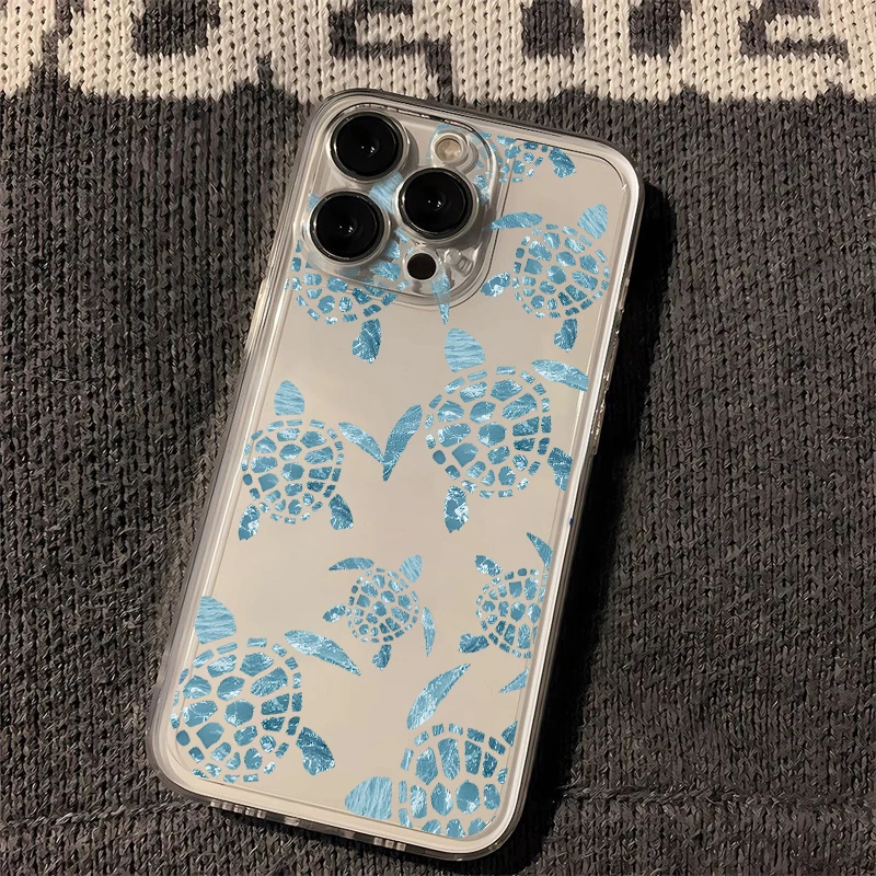 Summer Cartoon Turtle Pattern Clear Phone Case for OPPO Reno 10 Pro 5G ...