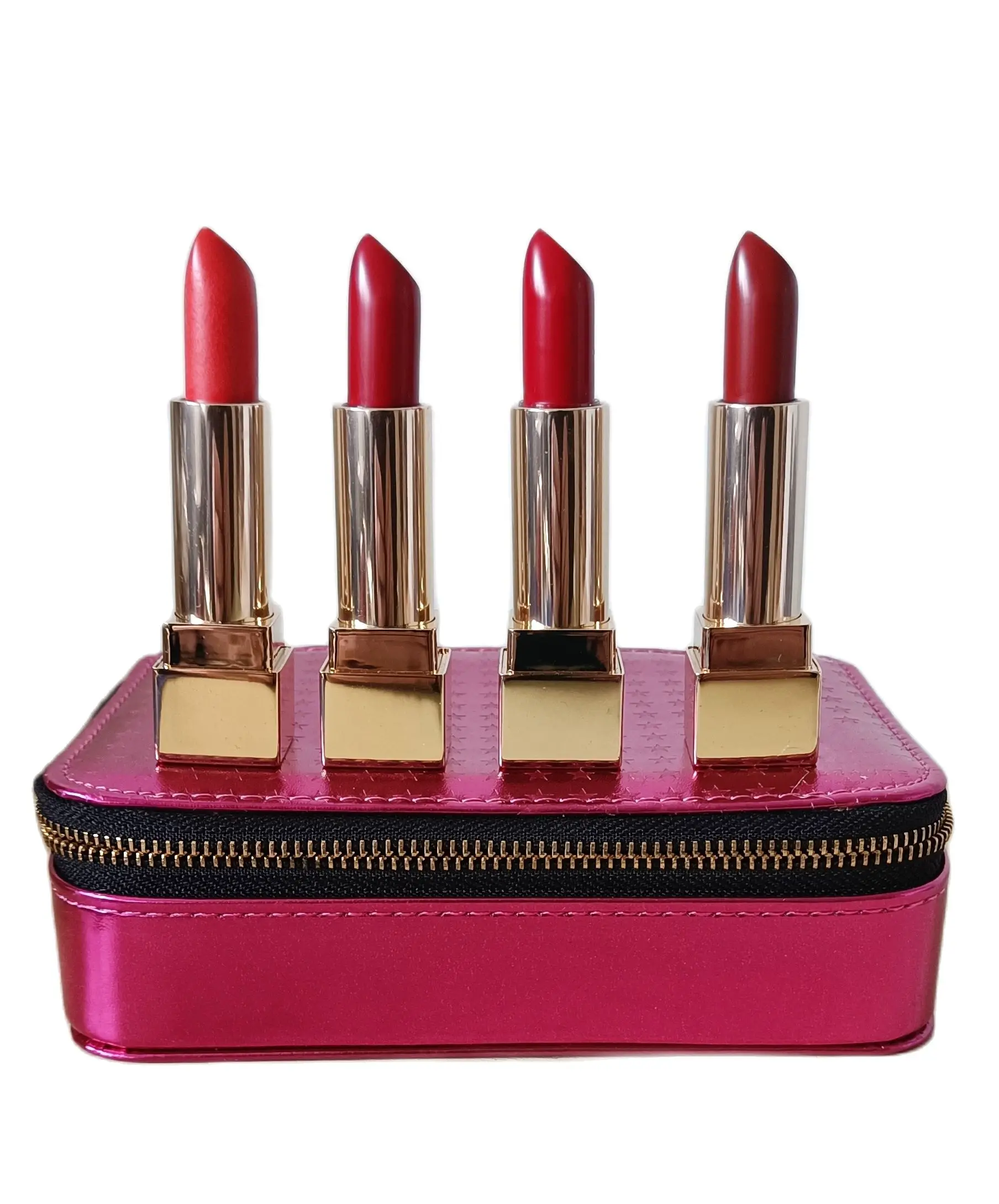 Pintalabios mate de 4 piezas, juego de bolsas de cuero de alta calidad ...