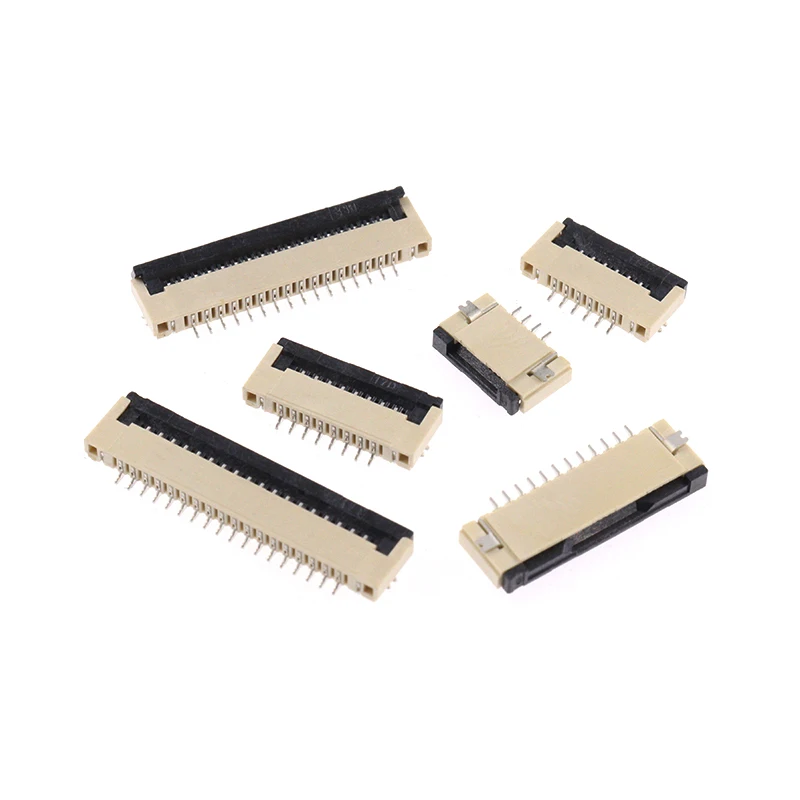 10pcs-1-0mm-Pitch-Under-Clamshell-Socket-1-0mm-FPC-FFC-Flat-Cable-Flip ...