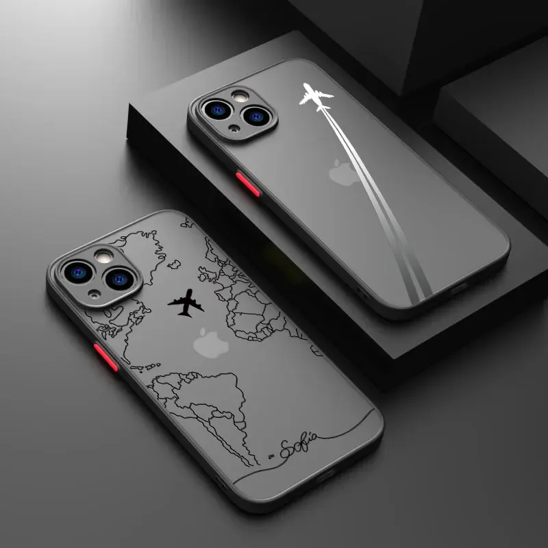 Travel-Inspired Airplane Route Design Phone Case For Samsung Galaxy S25 ...