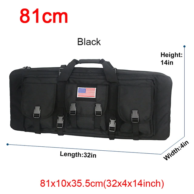 32 38 42 48 inch Tactical Double Rifle Case Military Molle Gun Rifle ...