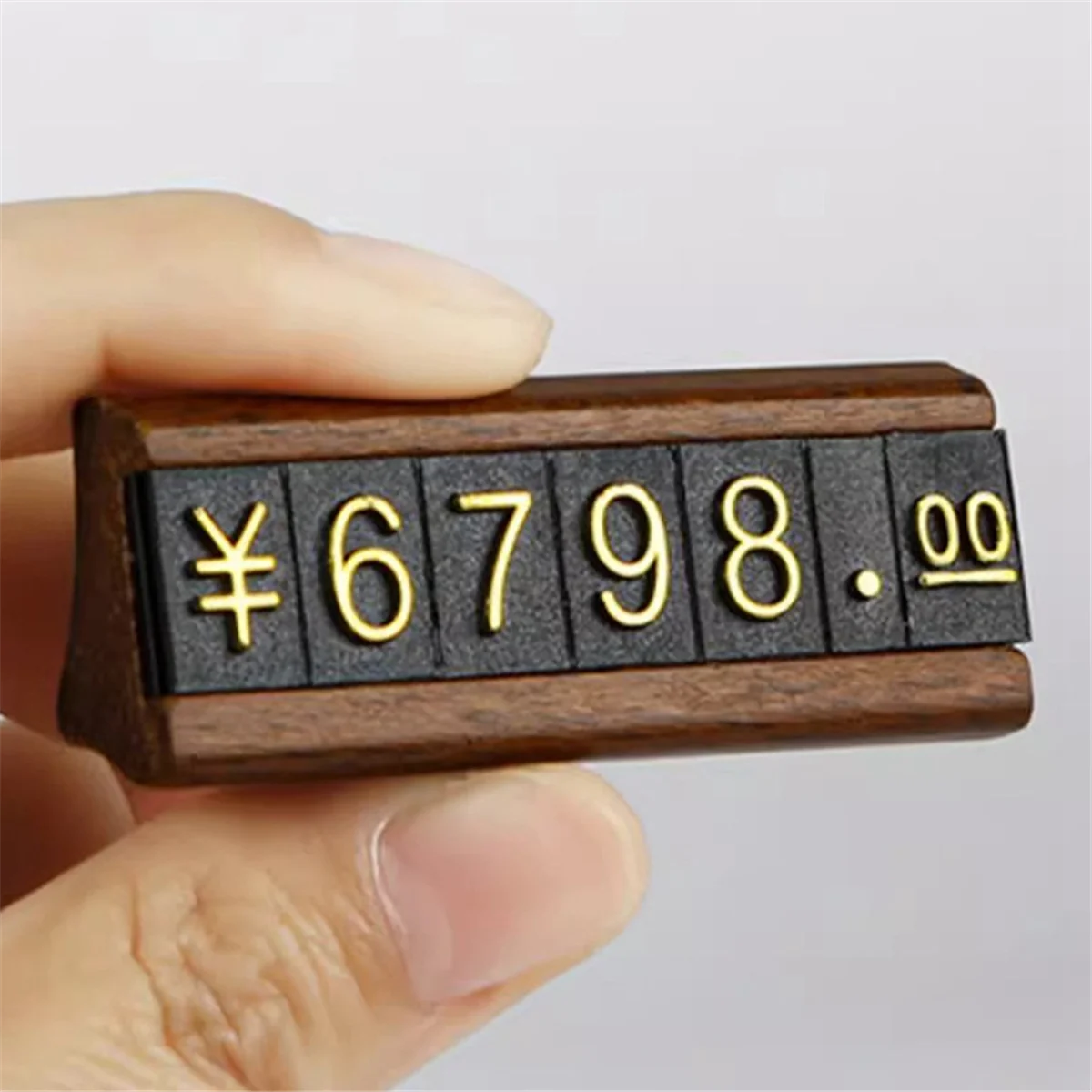 Number Pricing Label Tags 10 Sets/Box Mini Wood Combined Number Price ...