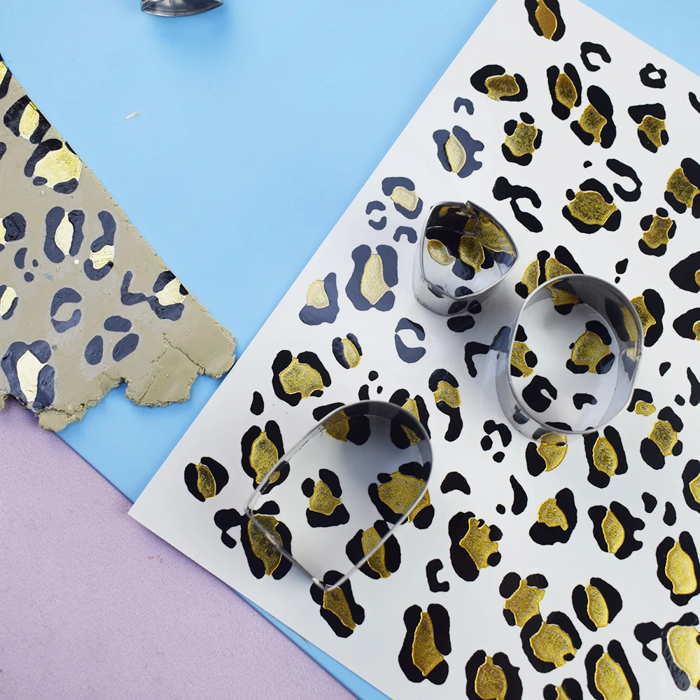 Polymer Clay Leopard Pattern Transfer Sheets Cheetah Print Transfer ...