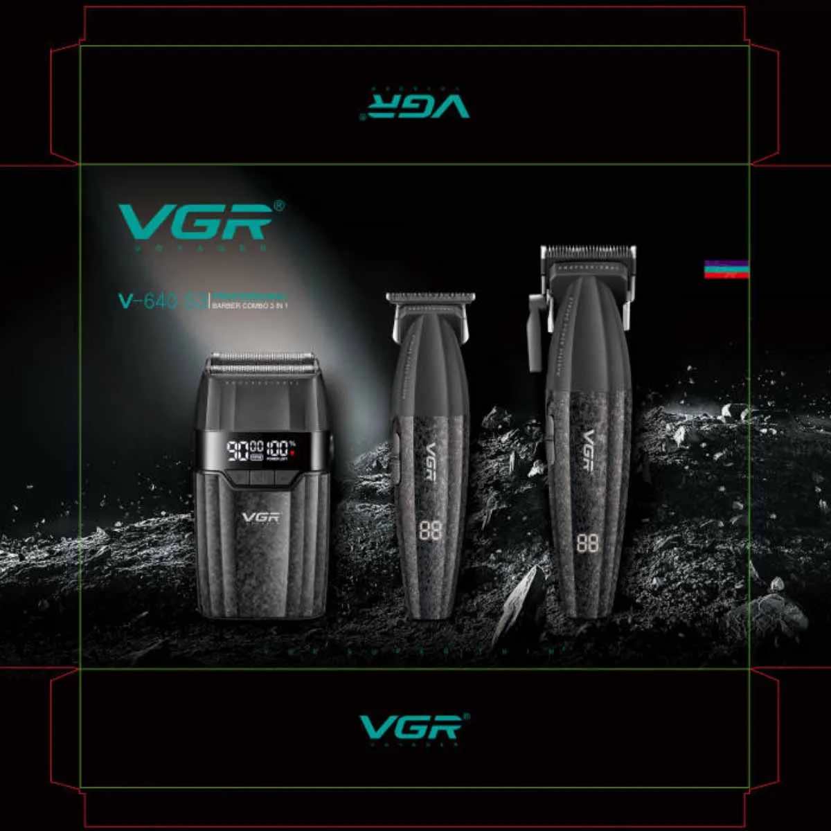 VGR Hair Trimmer Professional Clipper Adjustable Hair Cut Machine ...