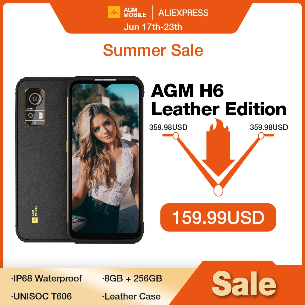 Smartphone-AGM-H6-Leather-Edition-Waterproof-Rugged-Phone-16RAM-256G ...