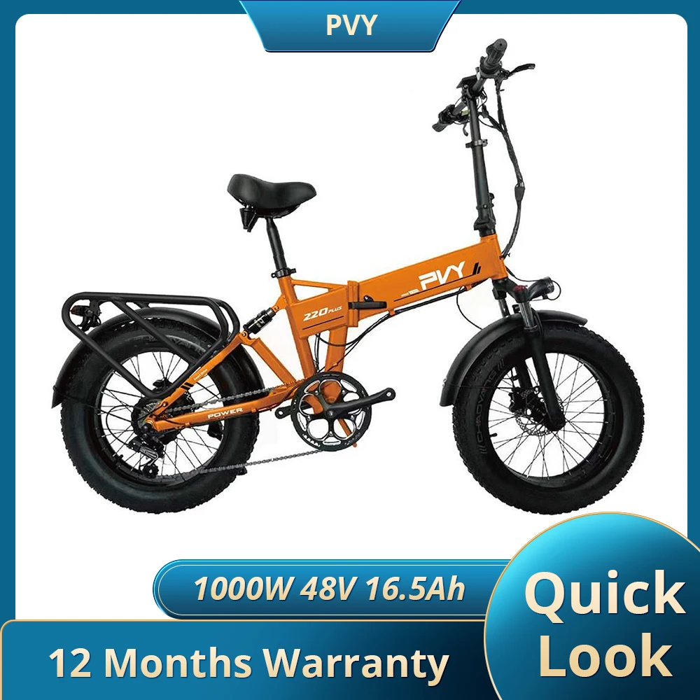 2023-New-PVY-Z20-Plus-Folding-E-bike-20-Fat-Tires-1000W-Motor-50km-h ...