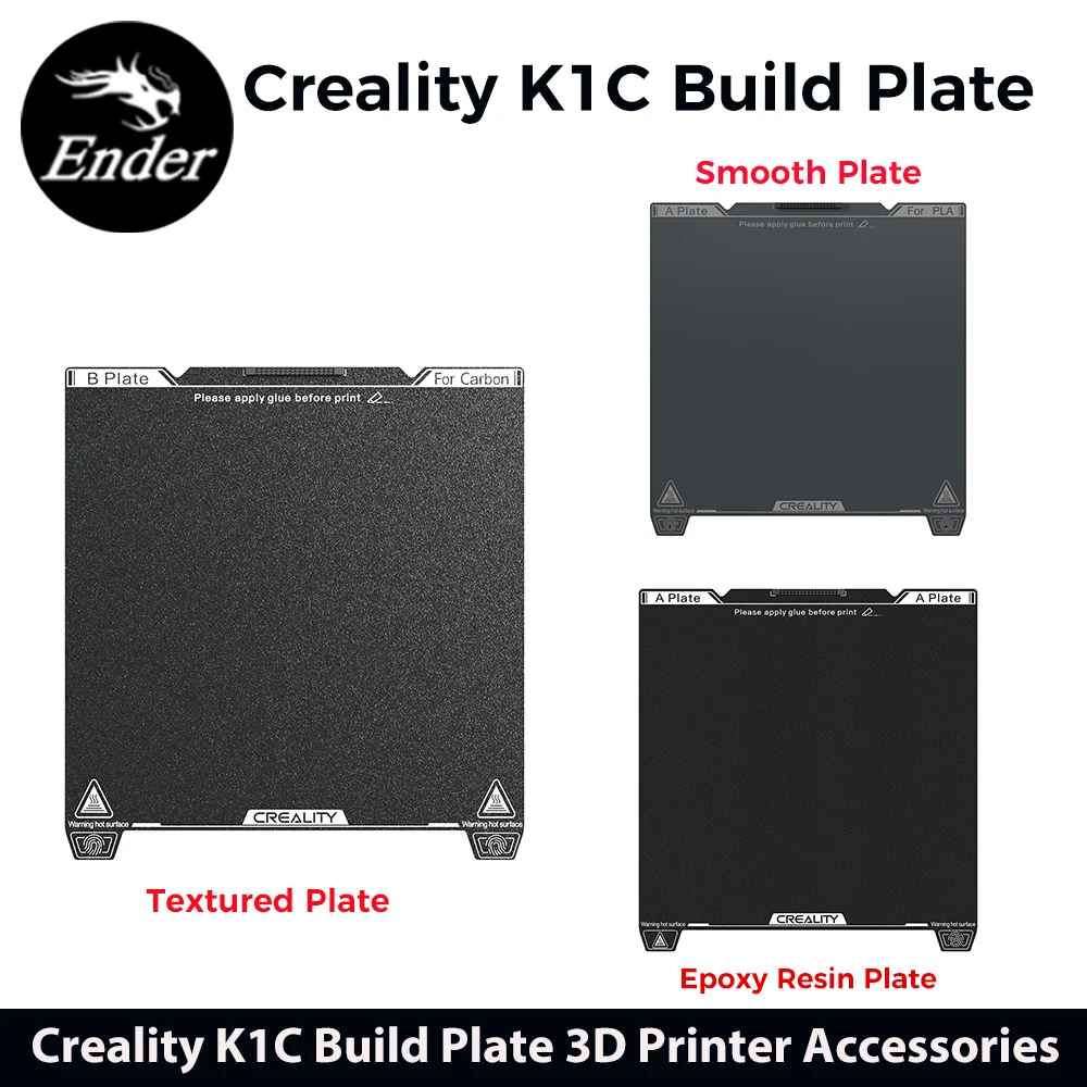 Creality K1C PEI Build Plate 3D Printer Accessories Without Soft ...