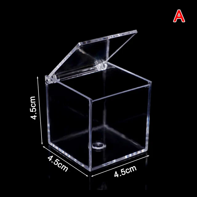 Clear Acryl Cube Favor Box of Plexi Acrylic Glass Plastic Storage ...