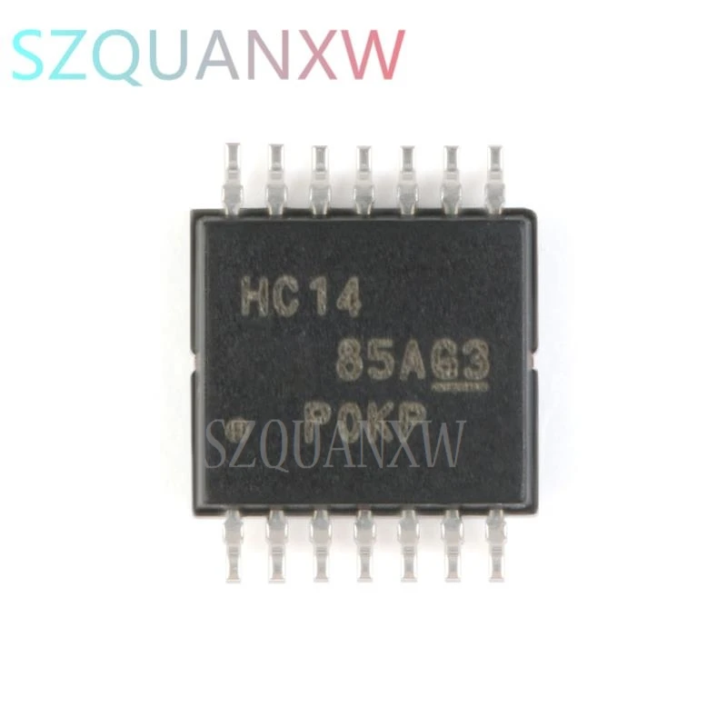 10PCS SN74HC14PWR TSSOP-14 Six-way Schmitt Trigger Inverter SMD Logic Chip