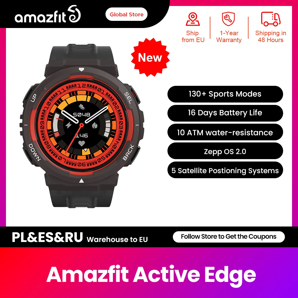 New-Original-Amazfit-Active-Edge-Bold-Dual-Tone-Swagger-Smartwatch-5 ...