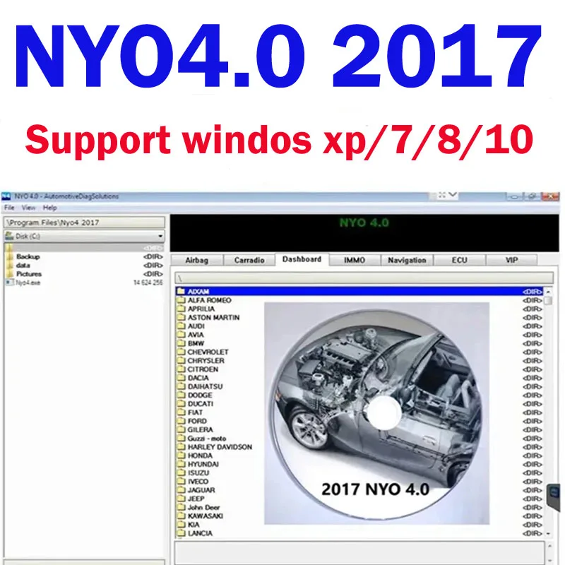 2024-hot-Diagnostic-software-NYO4-0-2017-install-video-Vehicle-Maintenance-inspection-tools ...