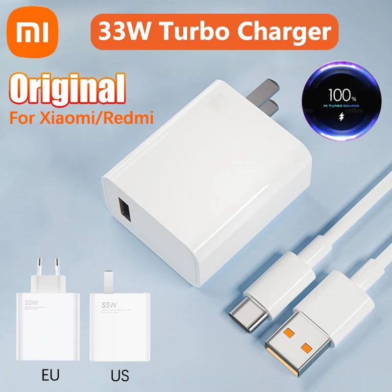33W-Xiaomi-Fast-Charger-Original-Turbo-Charge-EU-US-Phone-Cargador-For ...