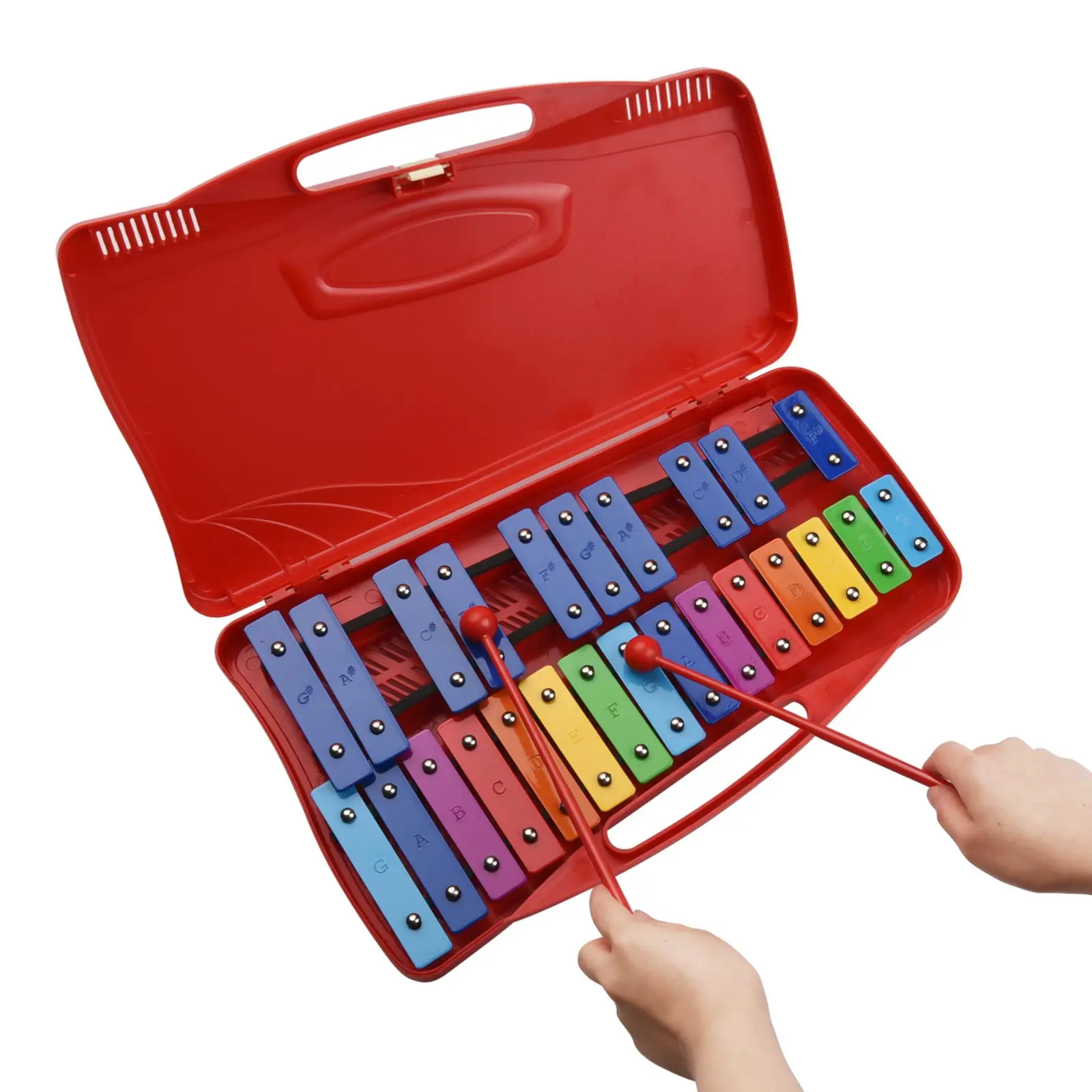 25-Notes-Glockenspiel-Orff-Instrument-Xylophone-Hand-Knock-Percussion ...