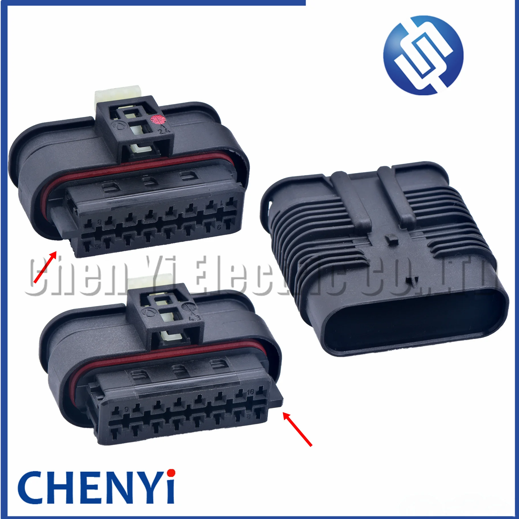 16-Pin-Car-Reversing-Radar-Camera-Plug-Car-ACC-Electric-Socket ...