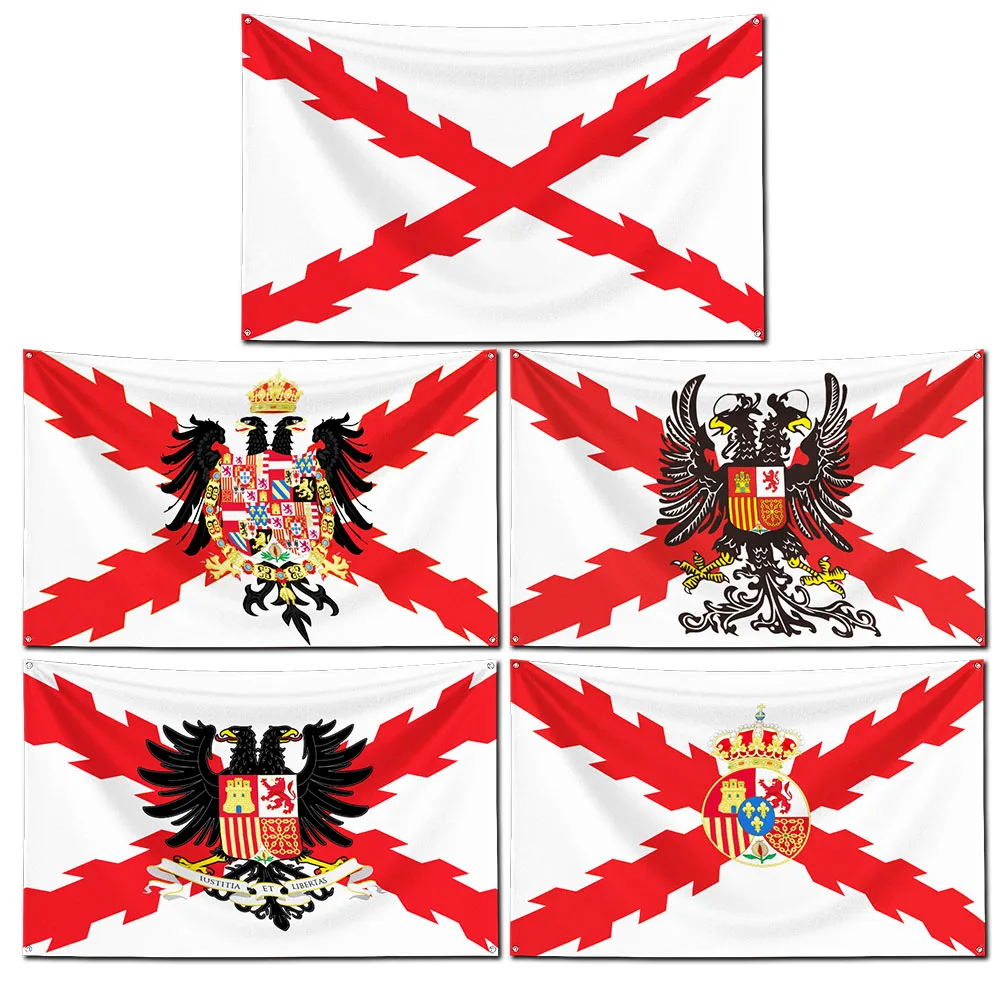 2024-Spanish-Empire-Cross-of-Burgundy-Flag-1506-Cross-of-Burgundy-with ...